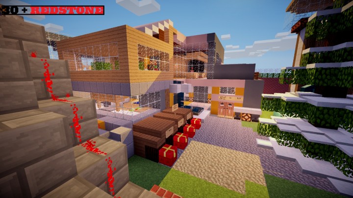 redstone house Minecraft Map