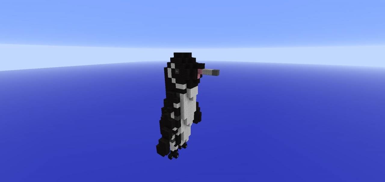 Giant penguin statues [scale 50:1] Minecraft Map