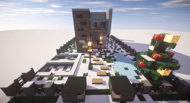 Merry CHristmas! [Modern House] Minecraft Map