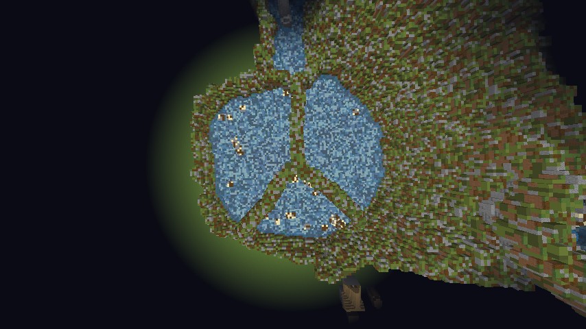 Some random terrain thingy I did. Minecraft Map