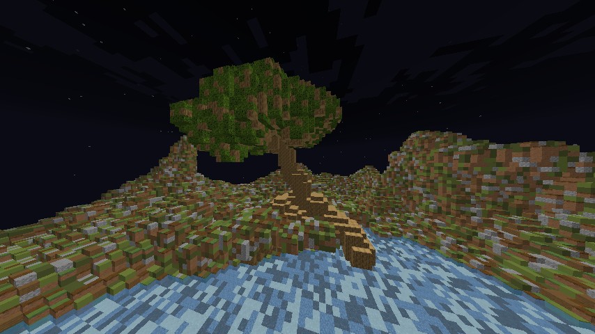 Some random terrain thingy I did. Minecraft Map