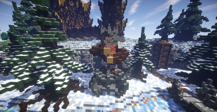 Ausgalad, the fortified village. Minecraft Map