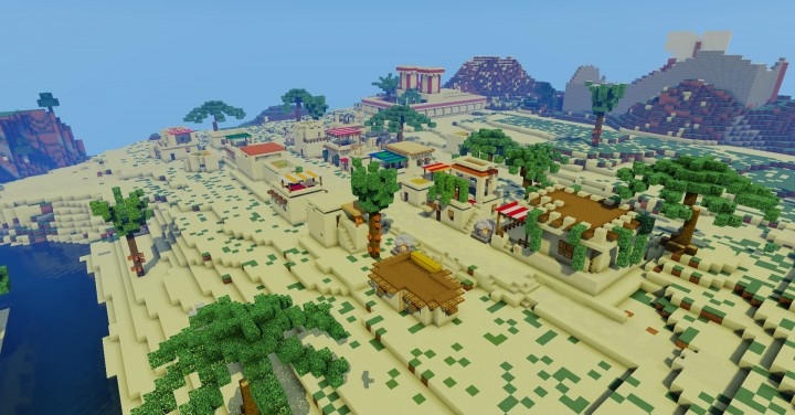 My egypt town and village Minecraft Map
