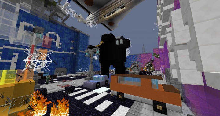 Burning Mobzilla by SePhiom Minecraft Map