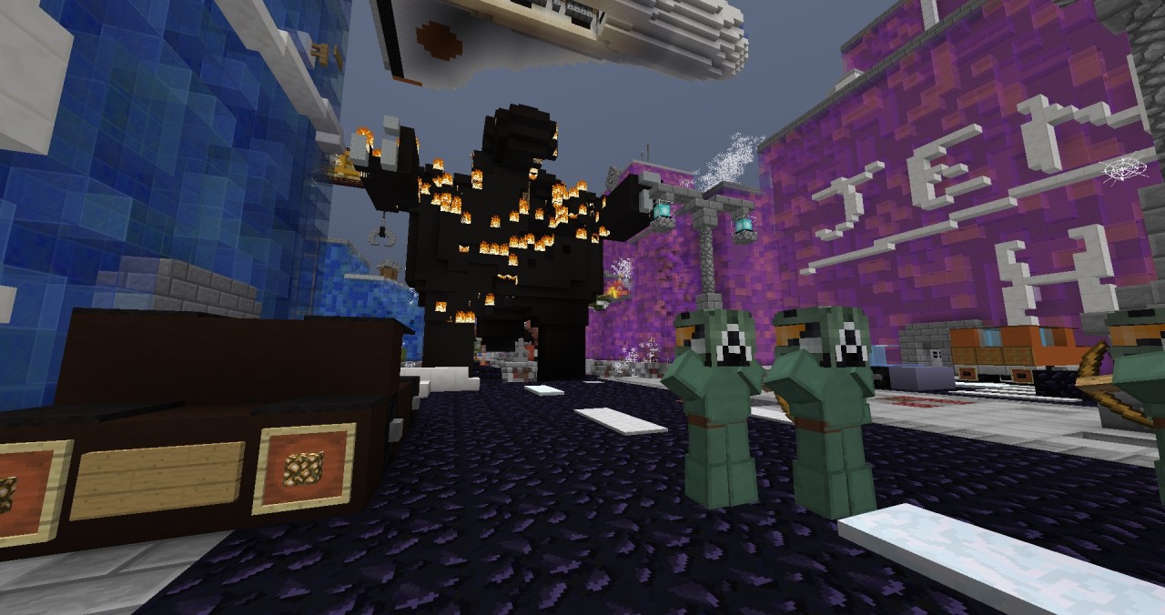 Burning Mobzilla by SePhiom Minecraft Map