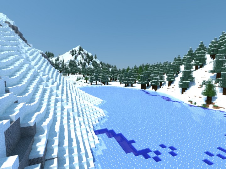 Icy survival Island Minecraft Map