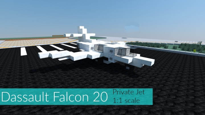 Dassault Falcon 20 | 1:1 | Private Jet Minecraft Map