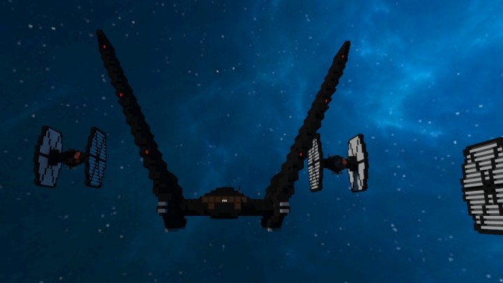 Kylo Ren Command Shuttle STAR WARS Minecraft Map