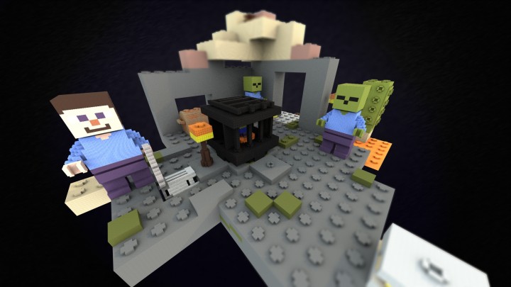 Virtual Lego Set: 21119 - The Dungeon Minecraft Map