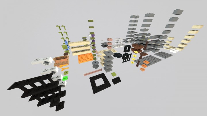 Virtual Lego Set: 21119 - The Dungeon Minecraft Map