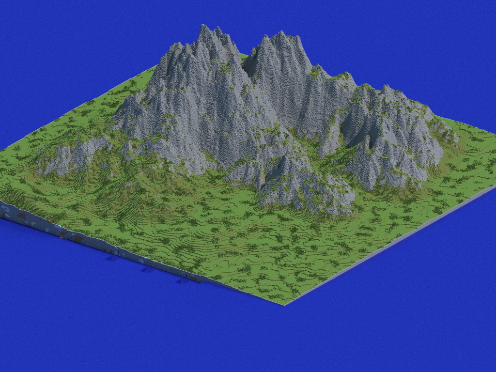 Mountain Range Minecraft Map