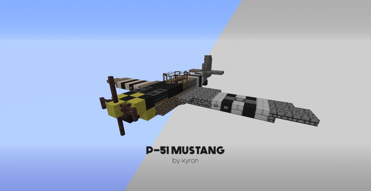 P-51 Mustang - American WW2 Plane Minecraft Project