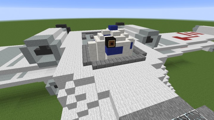 Luke Skywalker X-Wing with R2-D2 (48H of building) Minecraft Map