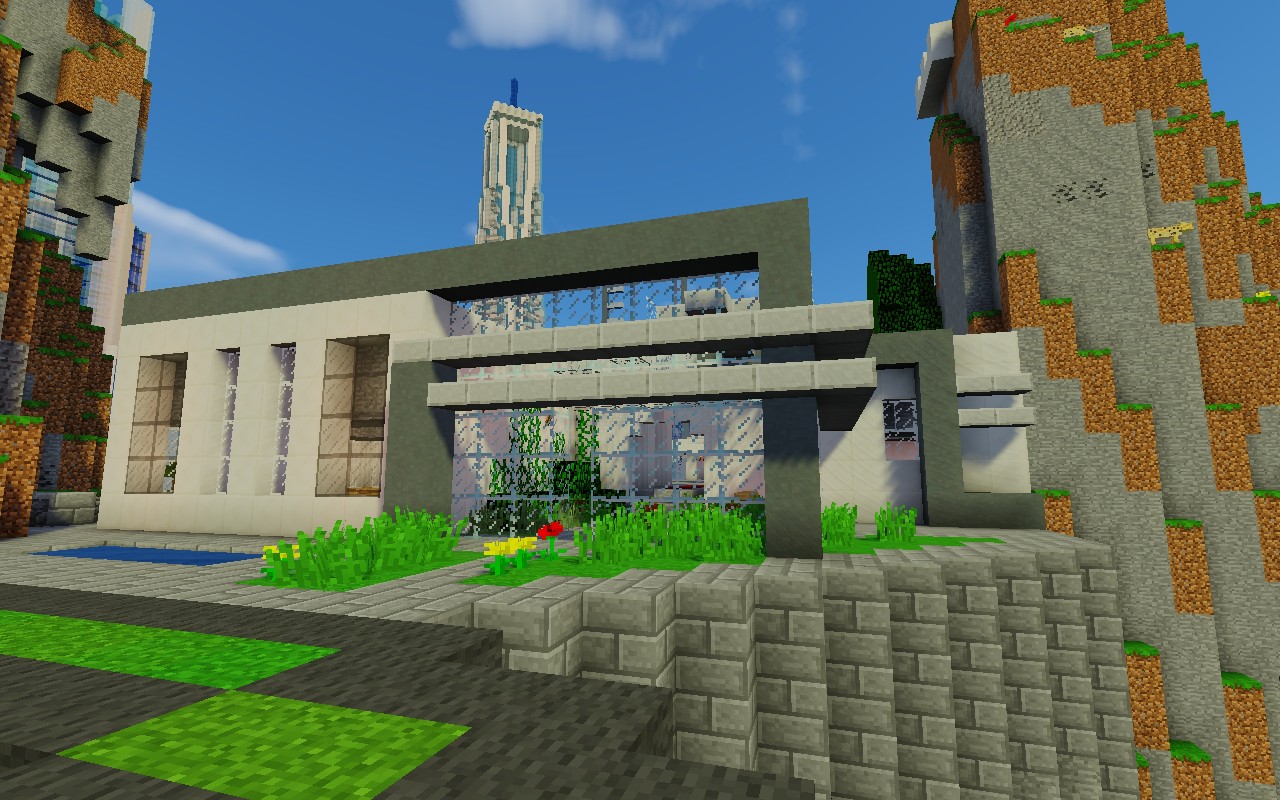 Modern home build Minecraft Map