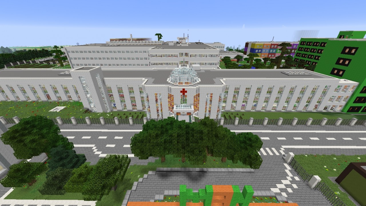 HOSPITAL (fully equipped) Minecraft Map
