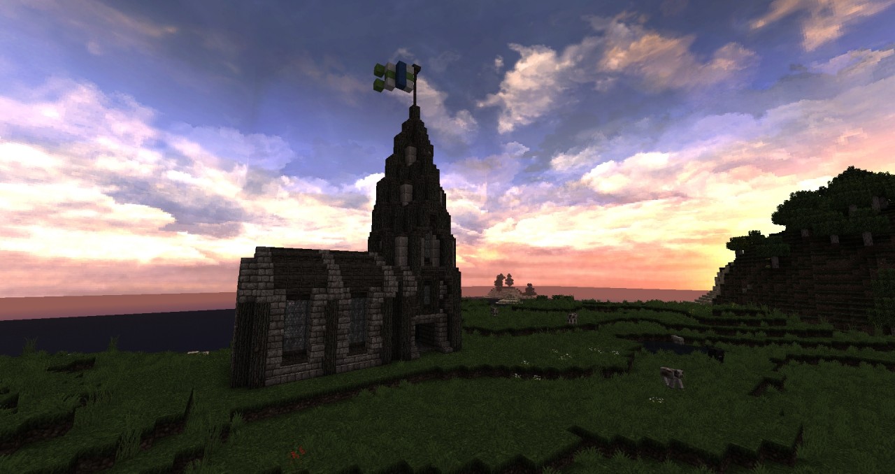 Medieval building with tower Minecraft Map