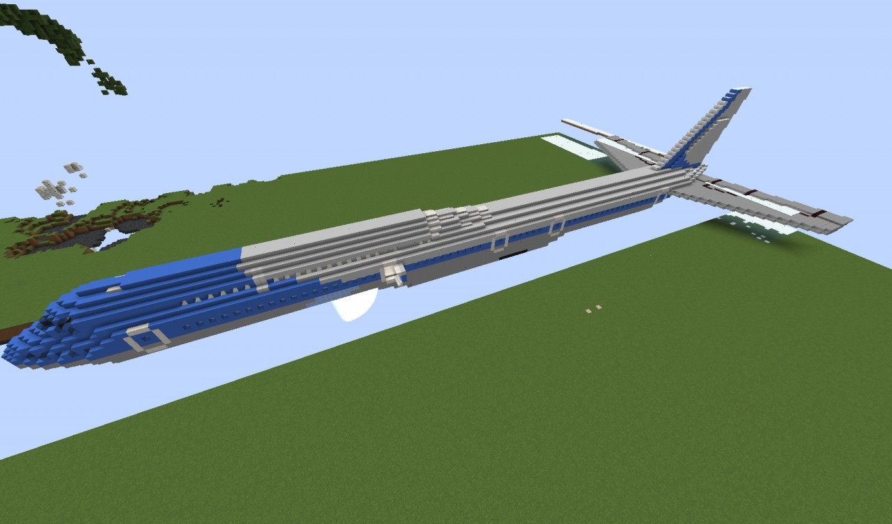 Minecraft Boeing 747-8I Minecraft Map