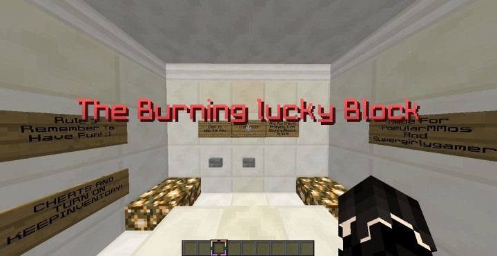 The Burning Lucky Block | Minigame Minecraft Map