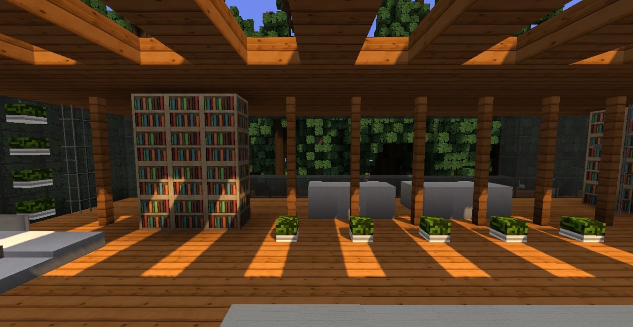 Modern house "Pines" 2nd post Minecraft Map