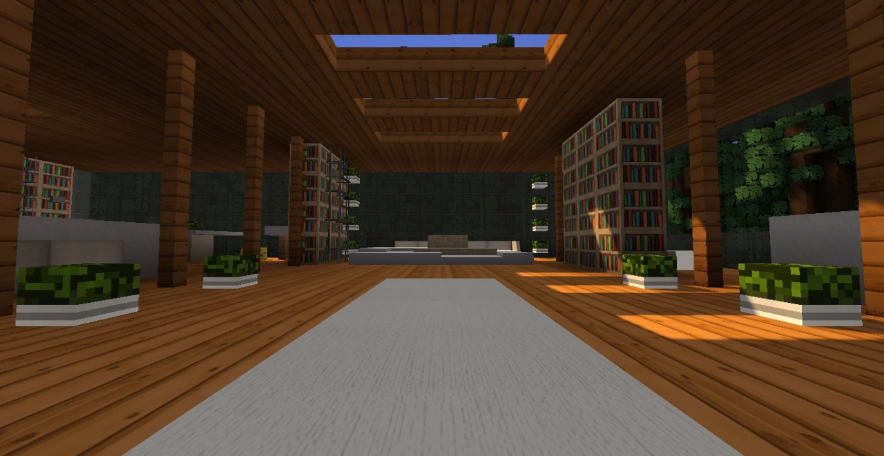 Modern house "Pines" 2nd post Minecraft Map