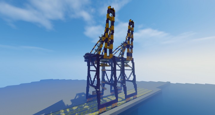 S-2 Container Container Cargo Port Gantry Crane Minecraft Map