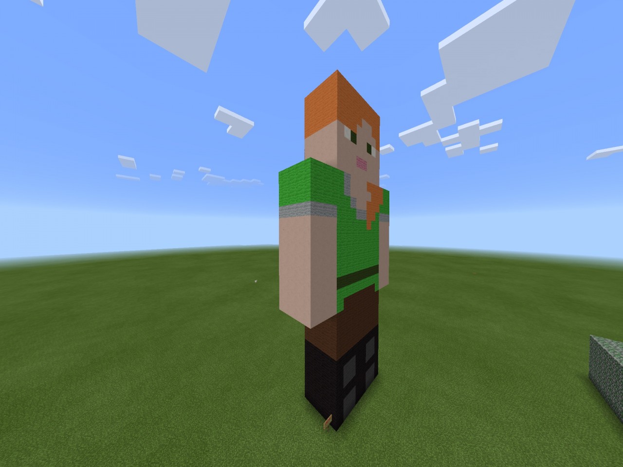 Alex 3D statue!! By KittyGamer (me) and my cousin, ADRY0906 Minecraft Map