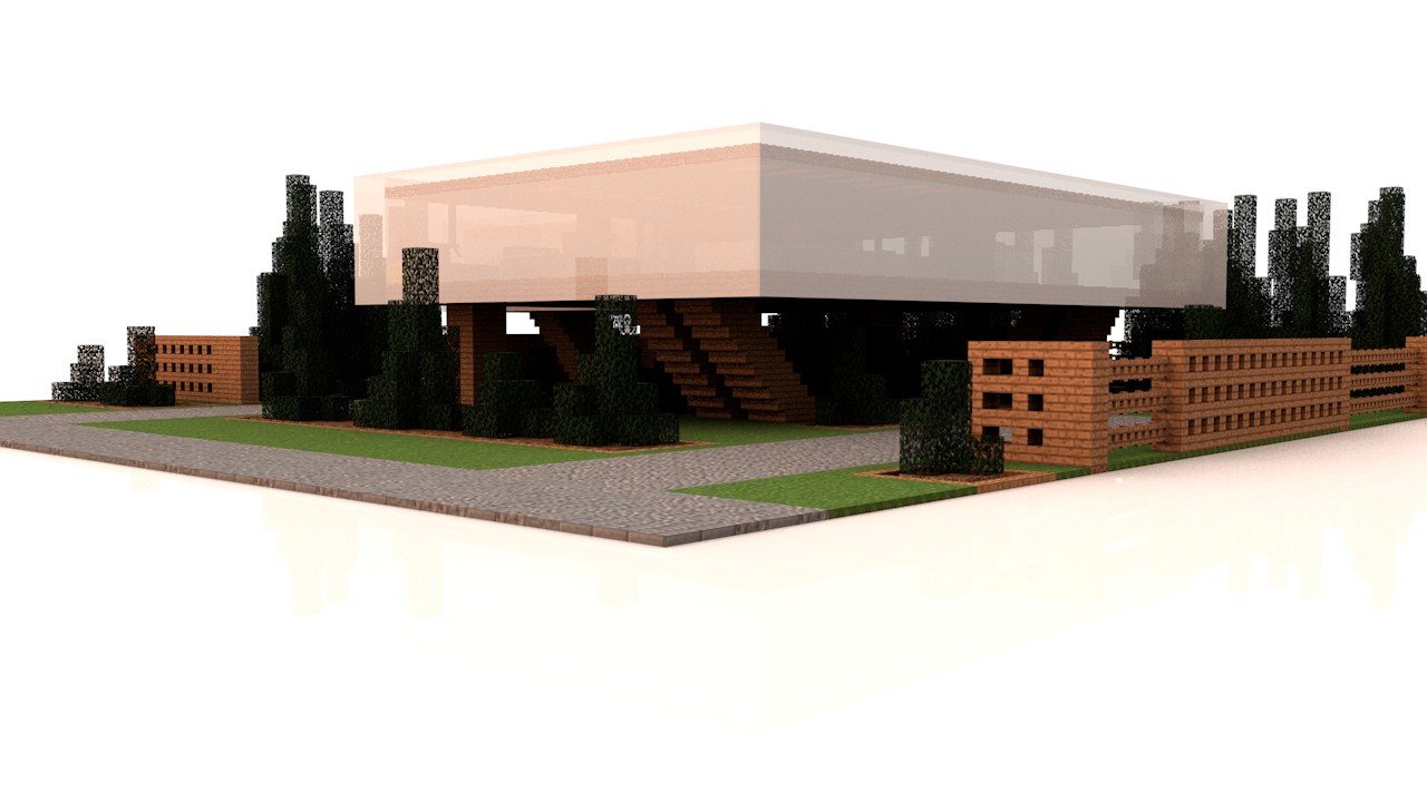 Modern house "Pines" 2nd post Minecraft Map