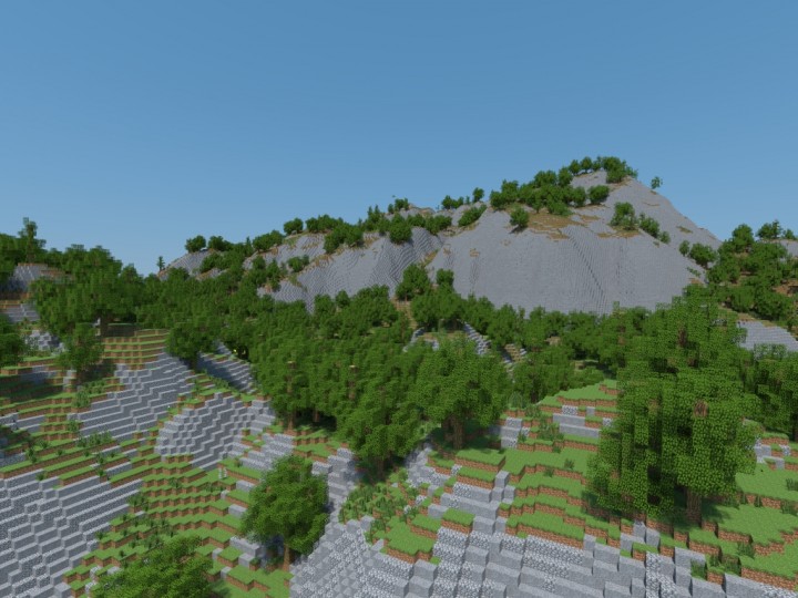 Realistic terain XL Minecraft Map