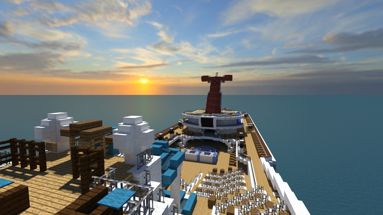 Carnival Victory Cruise Ship [Full Interior] {1:1 Scale} Minecraft Map