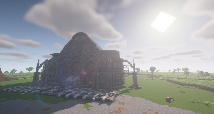 Castle with castle garden as server lobby map {I returned to this after ...