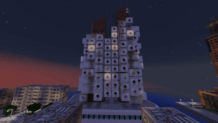 Nakagin capsule tower Minecraft Map
