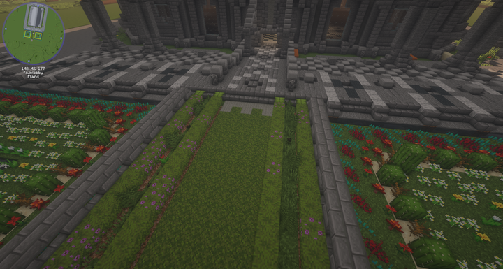 Castle with castle garden as server lobby map {I returned to this after ...