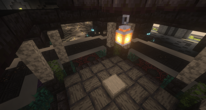 Castle with castle garden as server lobby map {I returned to this after ...