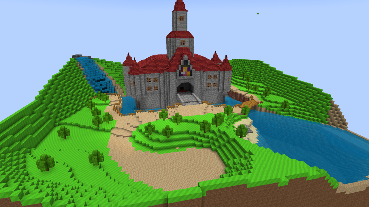 Mario 64 In Minecraft (WITH MODS) Minecraft Map
