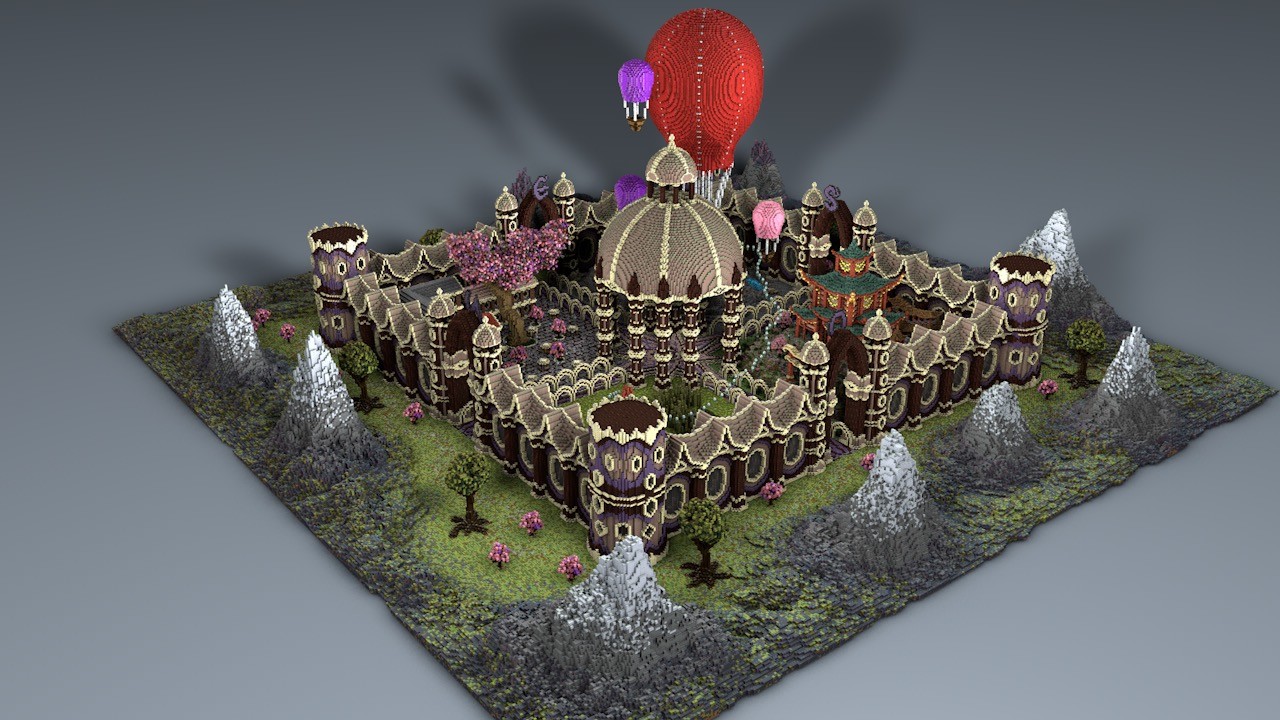 Spawn Faction 400x400 (Japanese Style) Minecraft Map