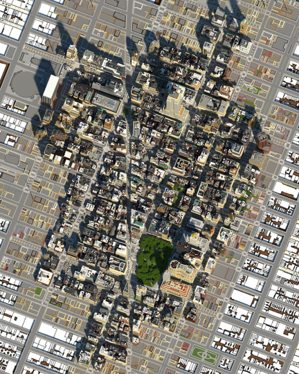 Manhattan in 1995 (Midtown) Minecraft Map