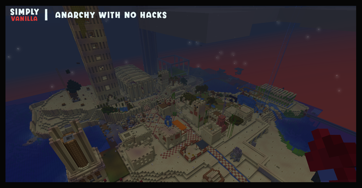 Simply Vanilla - Anarchy | No Hacks | PvP | Survival | NO Reset EVER Minecraft Server