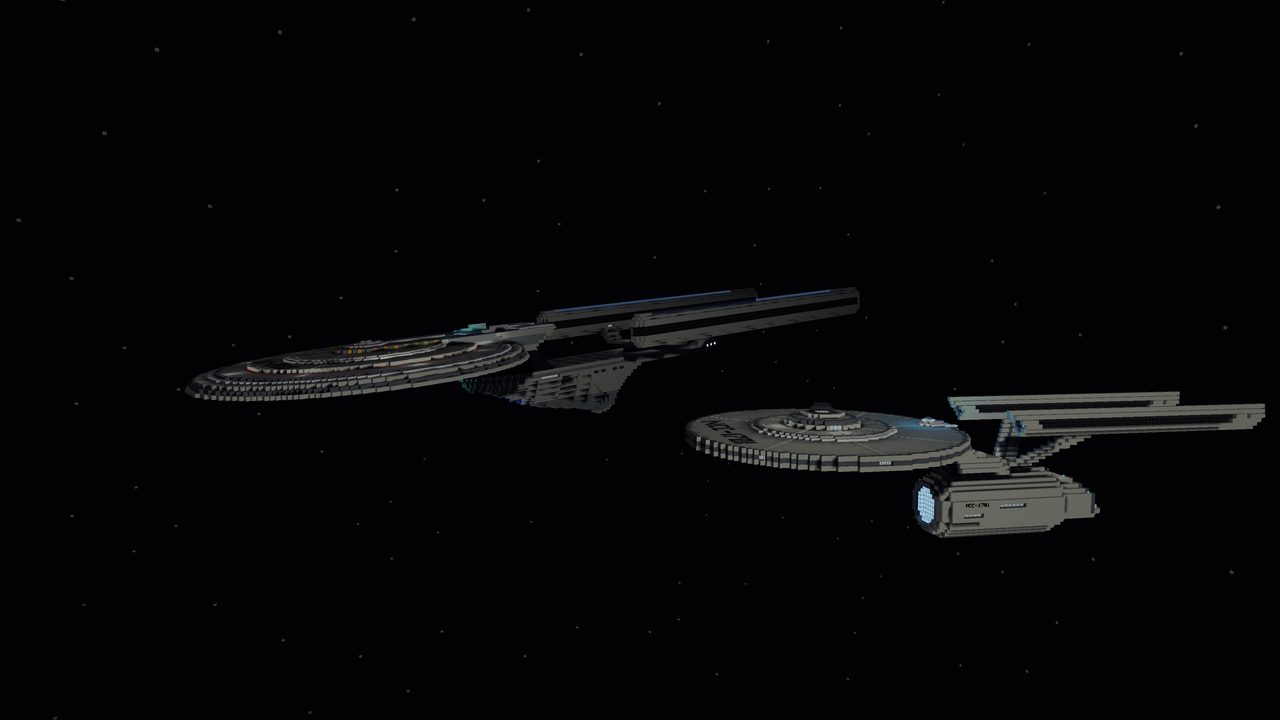Star Trek Starship Builds + Renders Minecraft Map