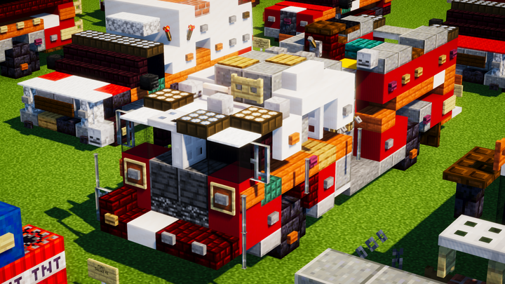 NYC FDNY Fire Department Vehicle Pack Minecraft Map