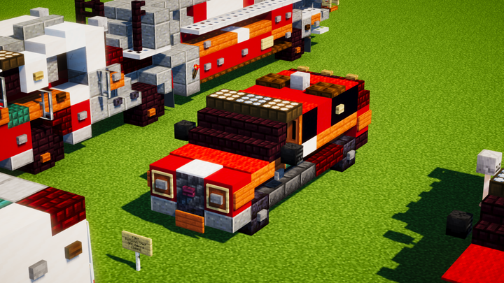 NYC FDNY Fire Department Vehicle Pack Minecraft Map