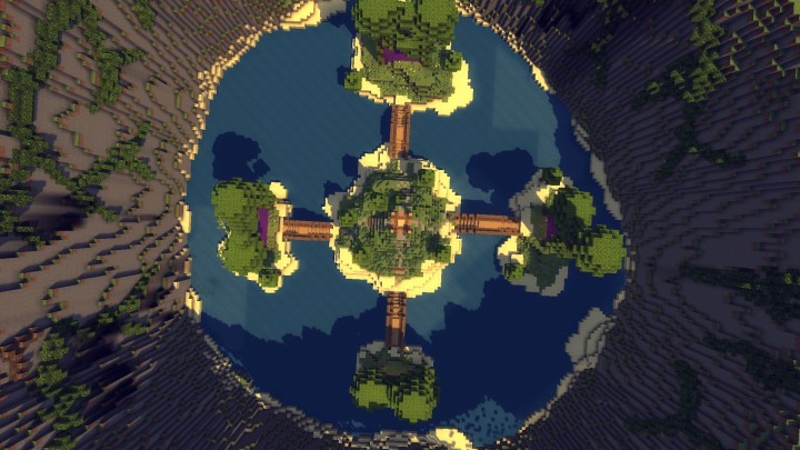 5 Island Server Loby Minecraft Map
