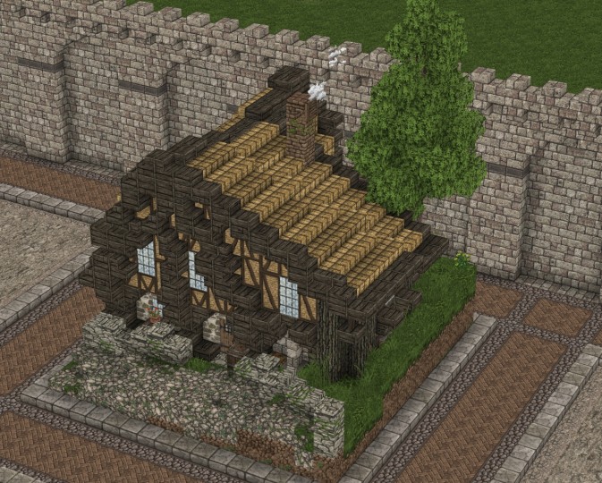 Medieval House Plot Build[16x16] Minecraft Map