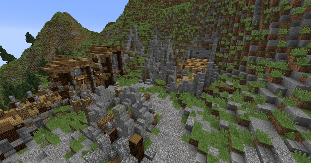 Medieval ruined outpost Minecraft Map