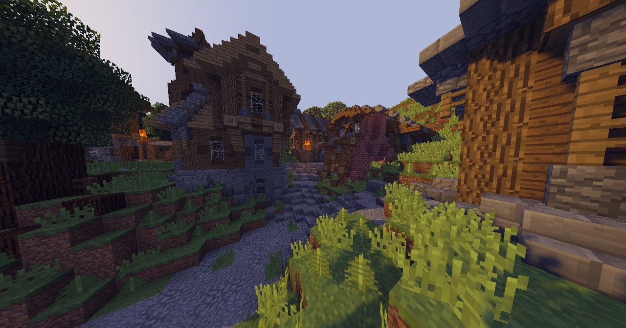 Medieval mining village Minecraft Map