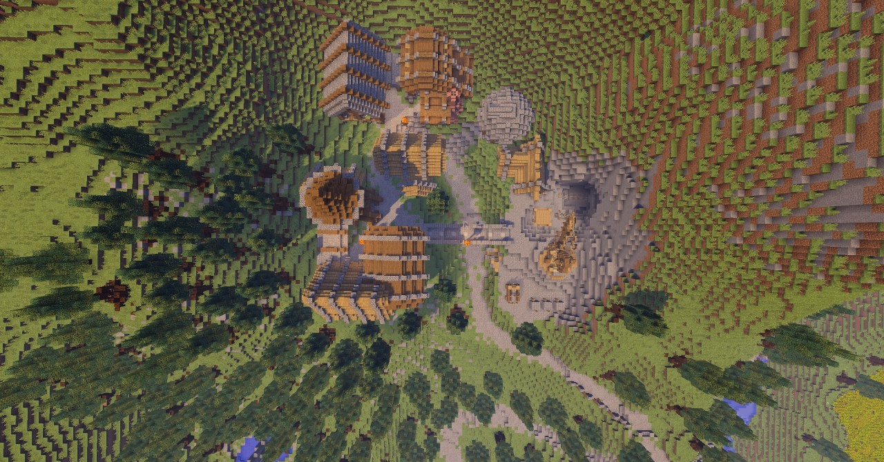 Medieval mining village Minecraft Map
