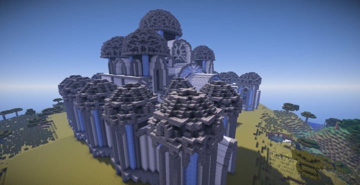 Massive Snow-Themed Spawn Minecraft Map