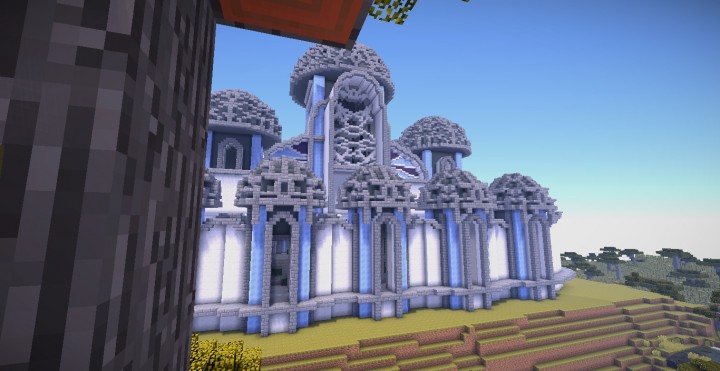 Massive Snow-Themed Spawn Minecraft Map