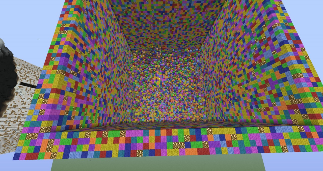 Jumpdown in wool style Minecraft Map