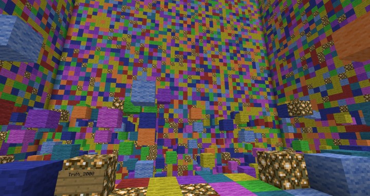 Jumpdown in wool style Minecraft Map