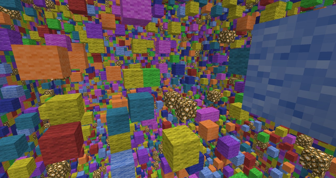 Jumpdown in wool style Minecraft Map